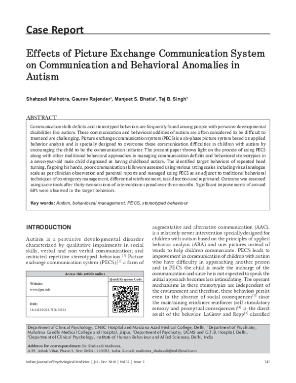 (PDF) Effects of Picture Exchange Communication System on Communication ...