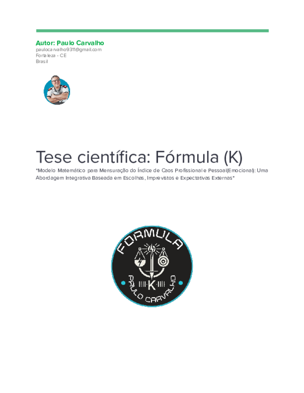 (PDF) Artigo - Formula K(Caos)