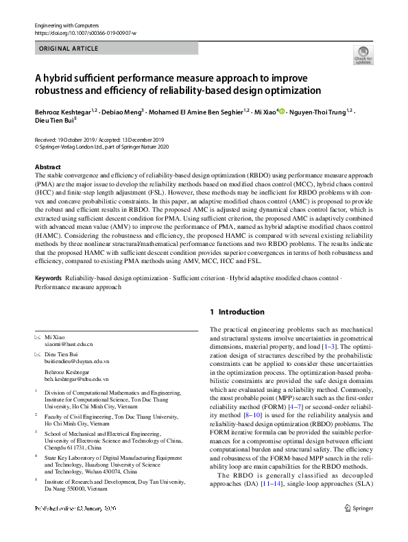 (PDF) A hybrid sufficient performance measure approach to improve ...