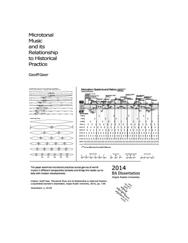 (PDF) Microtonal Music and its Relationship to Historical Practice