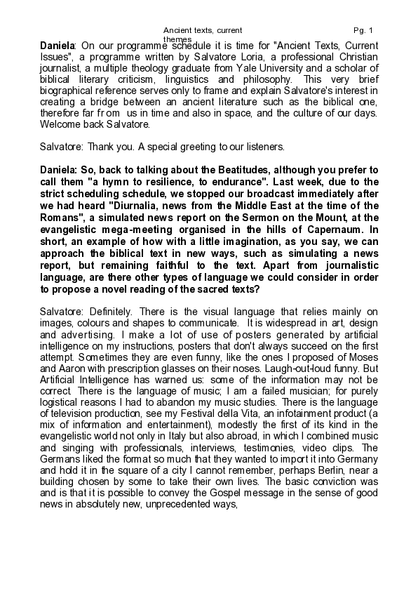 (PDF) Ancient texts, current themes