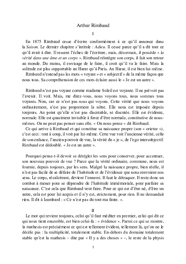 (PDF) Arthur Rimbaud