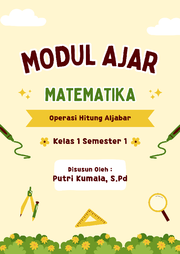 (PDF) Modul Ajar Operasi Hitung Bentuk Aljabar Putri Kumala