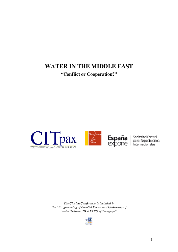 (PDF) Water in the Middle East