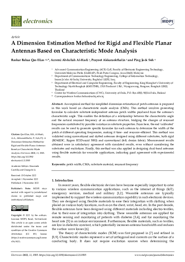 (PDF) A Dimension Estimation Method for Rigid and Flexible Planar ...
