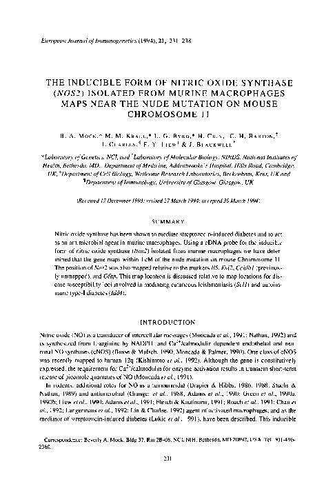 (PDF) The Inducible Form of Nitric Oxide Synthase (NOS2) Isolated from ...