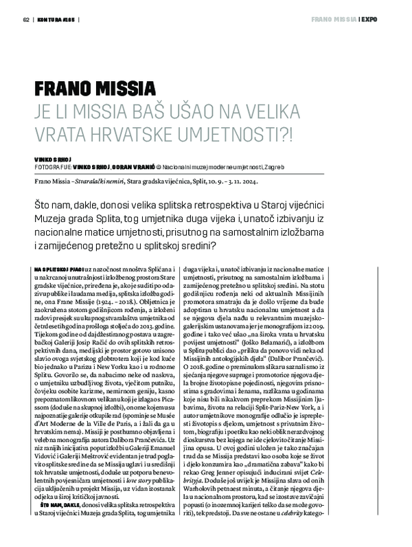 (PDF) Frano Missia. Je li Missia baš ušao na velika vrata hrvatske ...