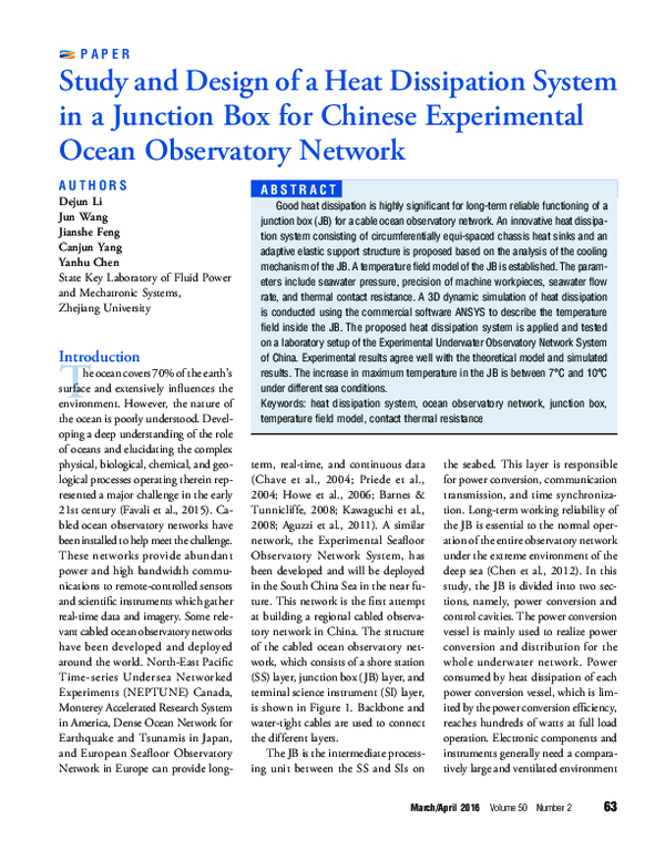 (PDF) Study and Design of a Heat Dissipation System in a Junction Box ...