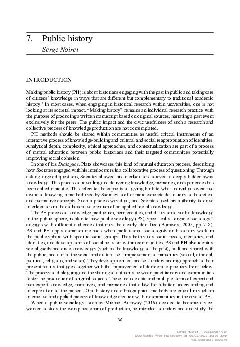 (PDF) Public history
