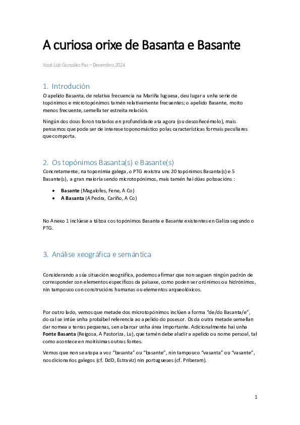 (PDF) A curiosa orixe de Basanta e Basante