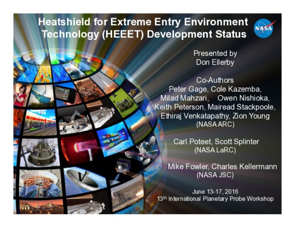 (PDF) Heat-shield for Extreme Entry Environment Technology (HEEET ...