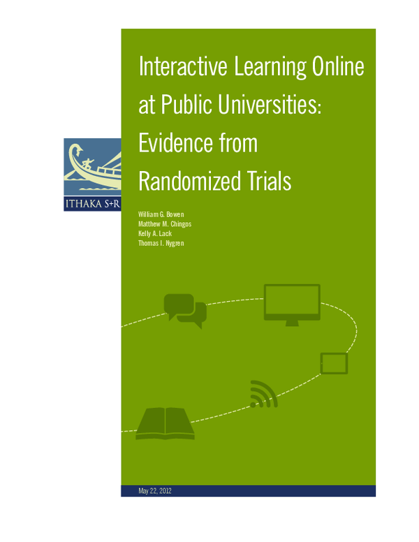 (PDF) Interactive Learning Online at Public Universities