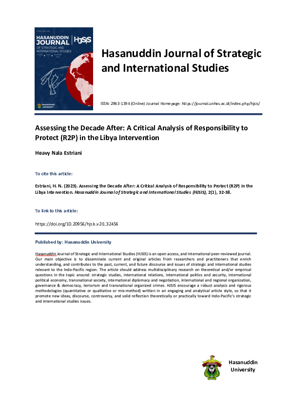 (PDF) Assessing the Decade After: A Critical Analysis of Responsibility ...