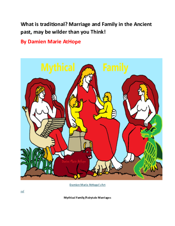 (PDF) What is traditional? Marriage and Family in the Ancient past, may ...