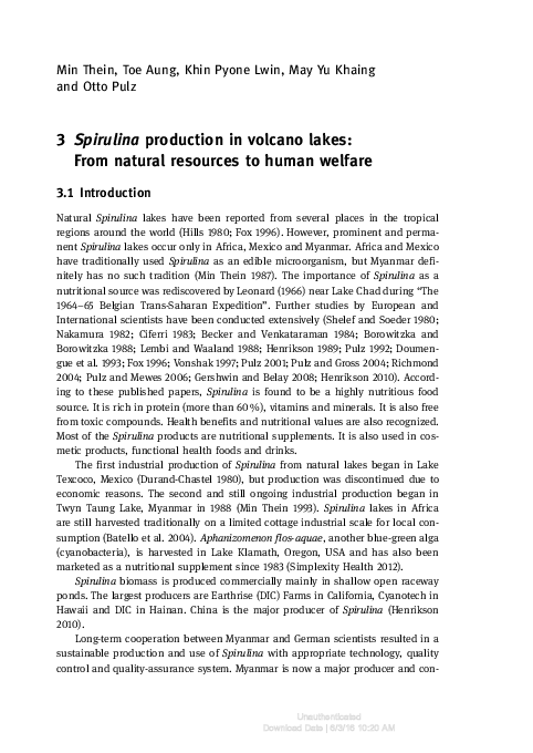 (PDF) Microalgal Biotechnology: Integration and Economy