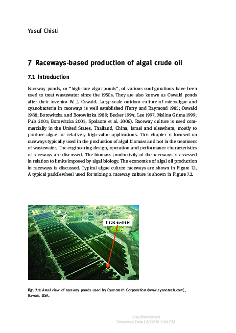 (PDF) Microalgal Biotechnology: Potential and Production