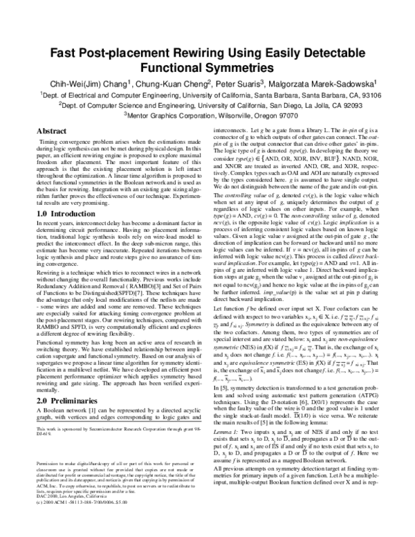 (PDF) Efficient Rewiring with Functional Symmetries
