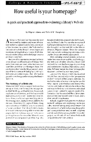 (PDF) How useful is your homepage? A quick and practical approach to ...