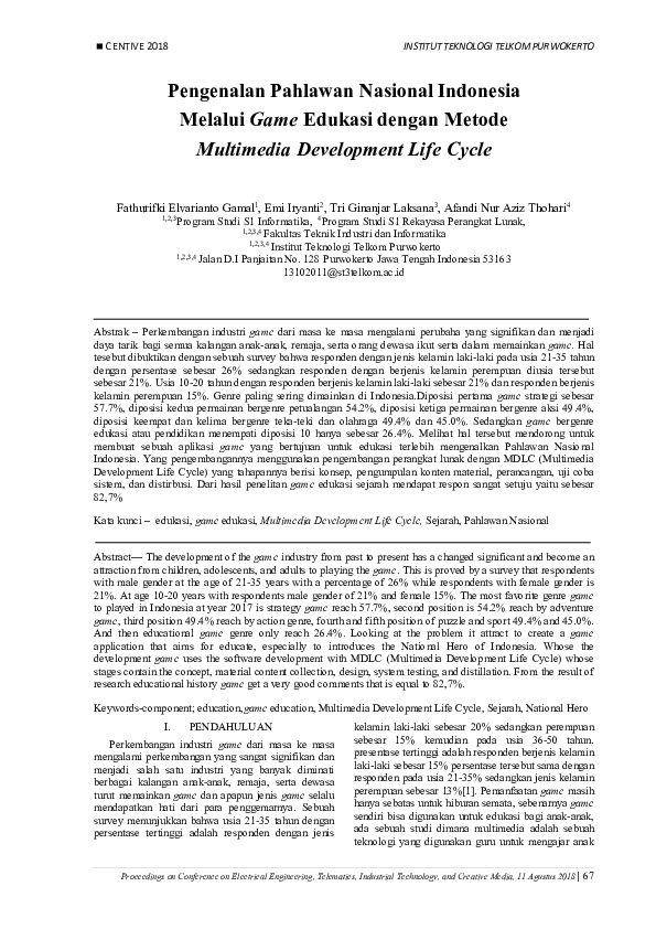 (PDF) Pengenalan Pahlawan Nasional Indonesia Melalui Game Edukasi dengan Metode Multimedia ...