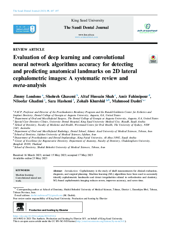 (PDF) Evaluation of deep learning and convolutional neural network ... (PDF) Evaluation of deep learning and convolutional neural network ...