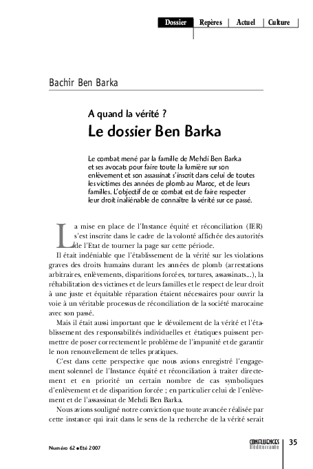 (PDF) Le dossier Ben Barka