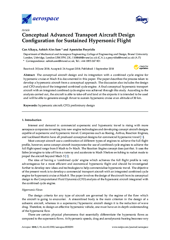(PDF) Conceptual Advanced Transport Aircraft Design Configuration for ...