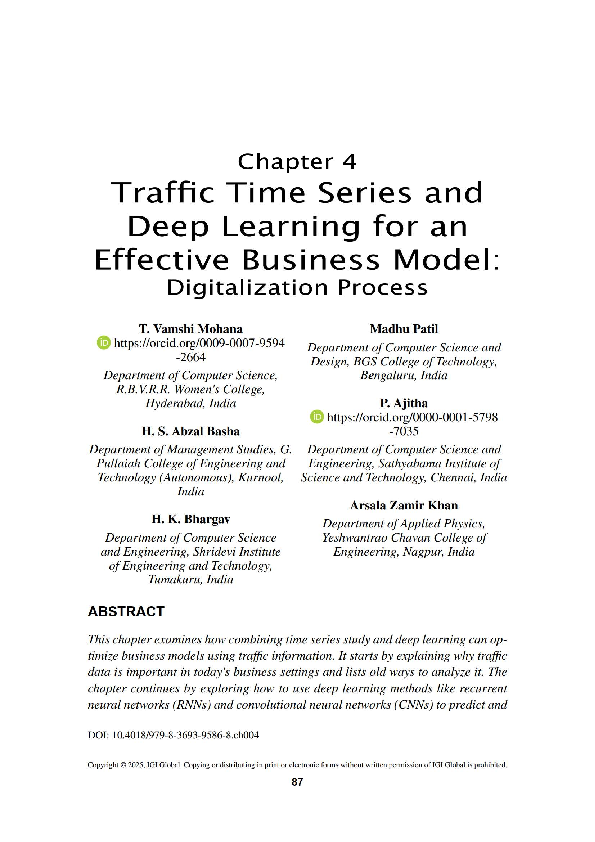(PDF) Traffic Time Series and Deep Learning for an Effective Business ...