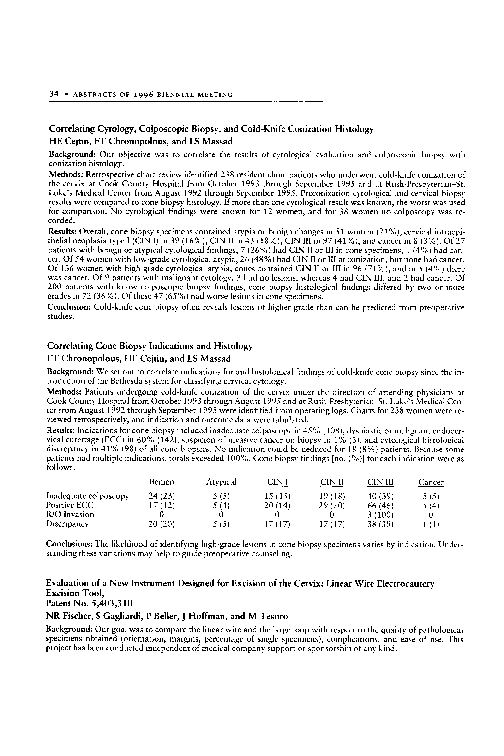 (PDF) Correlating Cytology, Colposcopic Biopsy, and Cold-Knife ...