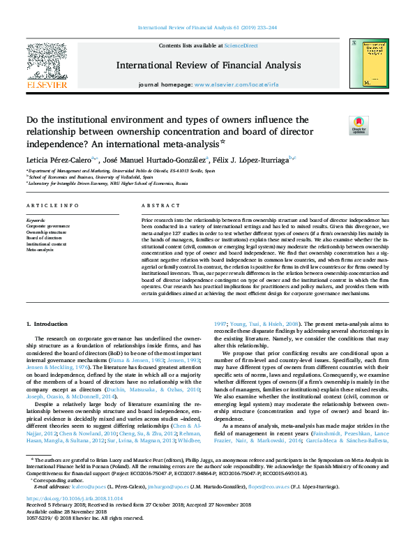 (PDF) International Review of Financial Analysis