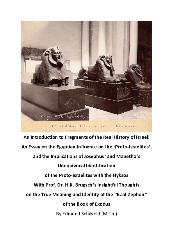 (PDF) An Introduction to Fragments of the Real History of Israel: An ...