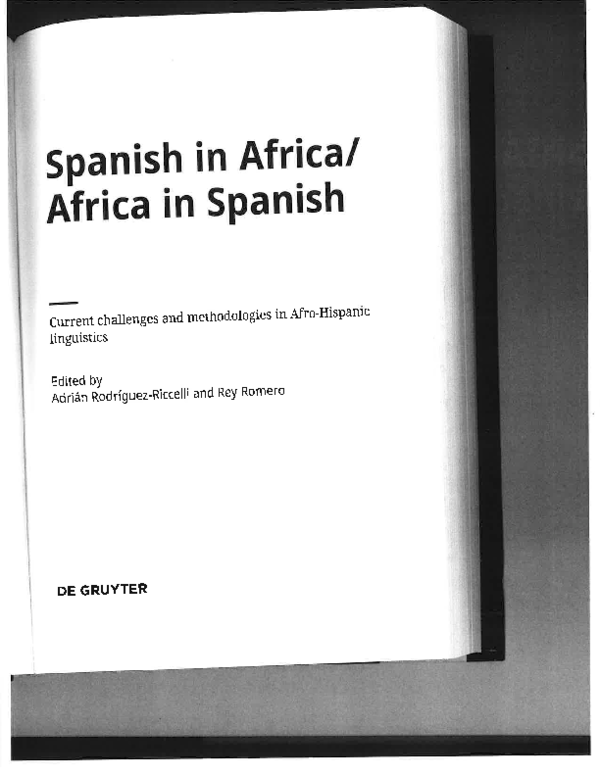 (PDF) (2024) Issues of Spanish language maintenance among the ...
