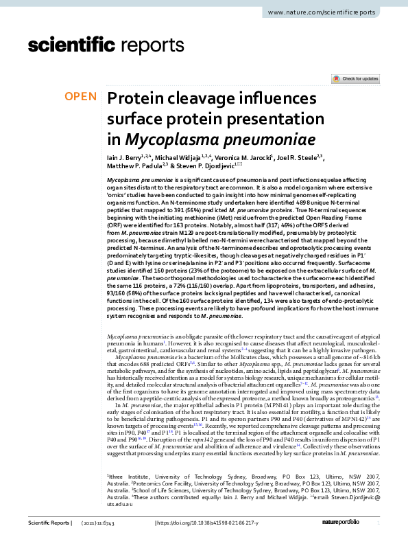 (PDF) Protein cleavage influences surface protein presentation in ...