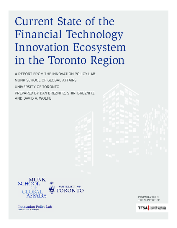 (PDF) Current State of the Financial Technology Innovation Ecosystem in ...