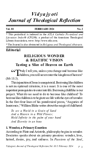 (PDF) Religious Wonder and Beatific Vision