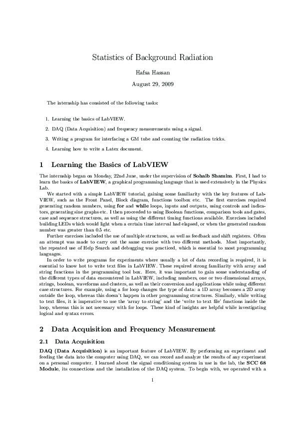 (PDF) 1 Learning the Basics of LabVIEW