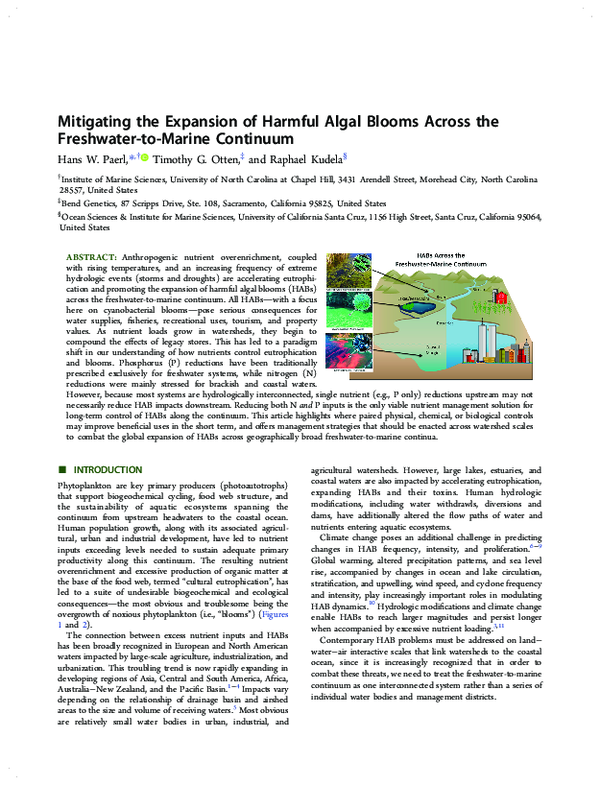 (PDF) Mitigating the Expansion of Harmful Algal Blooms Across the ...