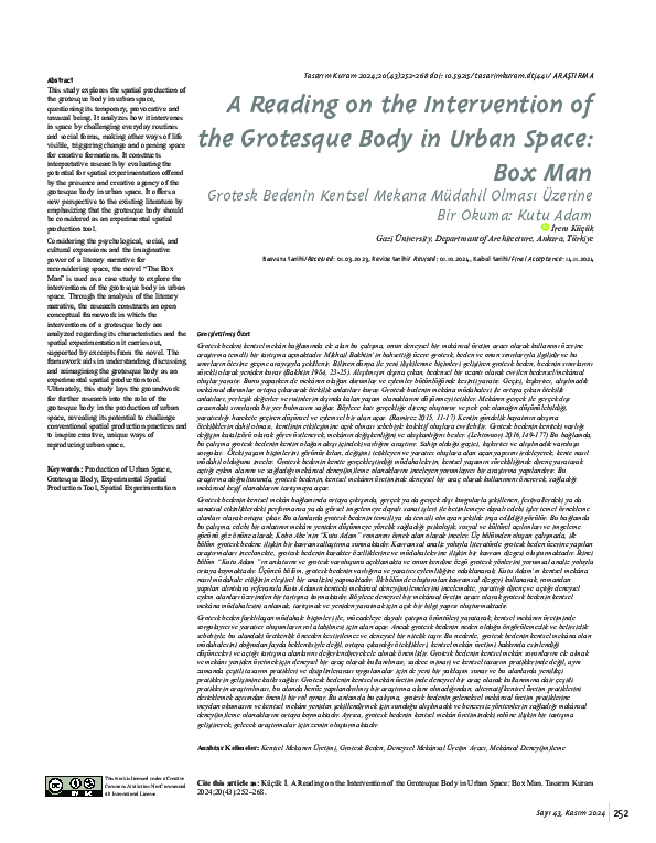 (PDF) A Reading on the Intervention of the Grotesque Body in Urban ...