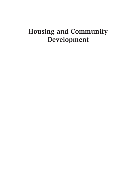 Housing and Community Development: Cases and Materials