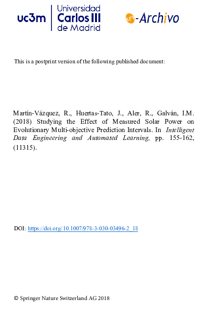 (PDF) Studying the Effect of Measured Solar Power on Evolutionary Multi-objective Prediction ...
