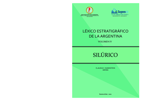 (PDF) Léxico Estratigráfico de la Argentina. Volumen IV- Silúrico ...