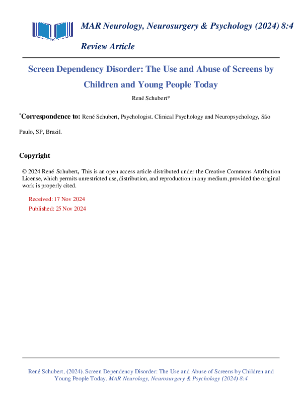 (PDF) Screen Dependency Disorder: The Use and Abuse of Screens by ...