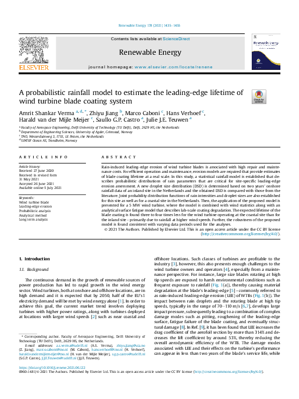 (PDF) A probabilistic rainfall model to estimate the leading-edge ...