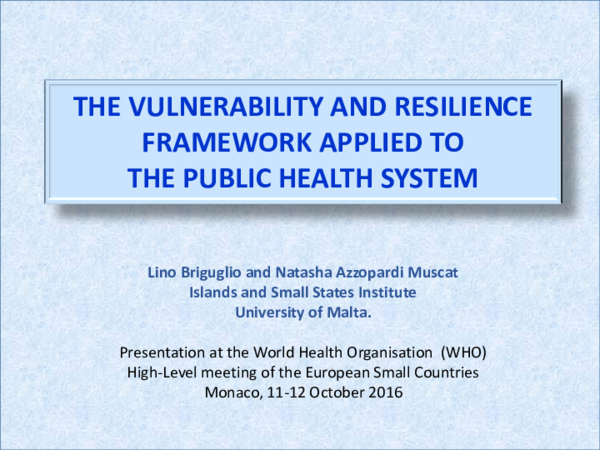 (PDF) The vulnerability and resilience framework applied to the public ...