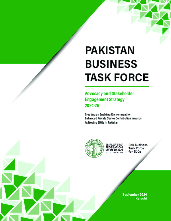 (PDF) Pakistan Business Task Force - Advocacy and Stakeholder ...