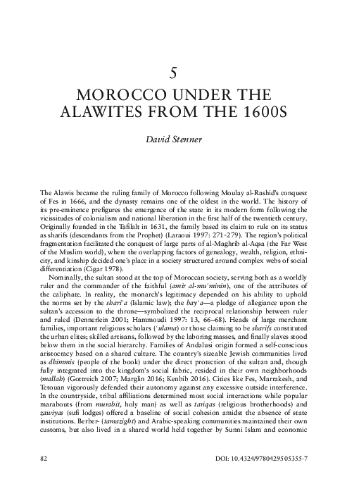 (PDF) Morocco under the Alaouites from the 1600s