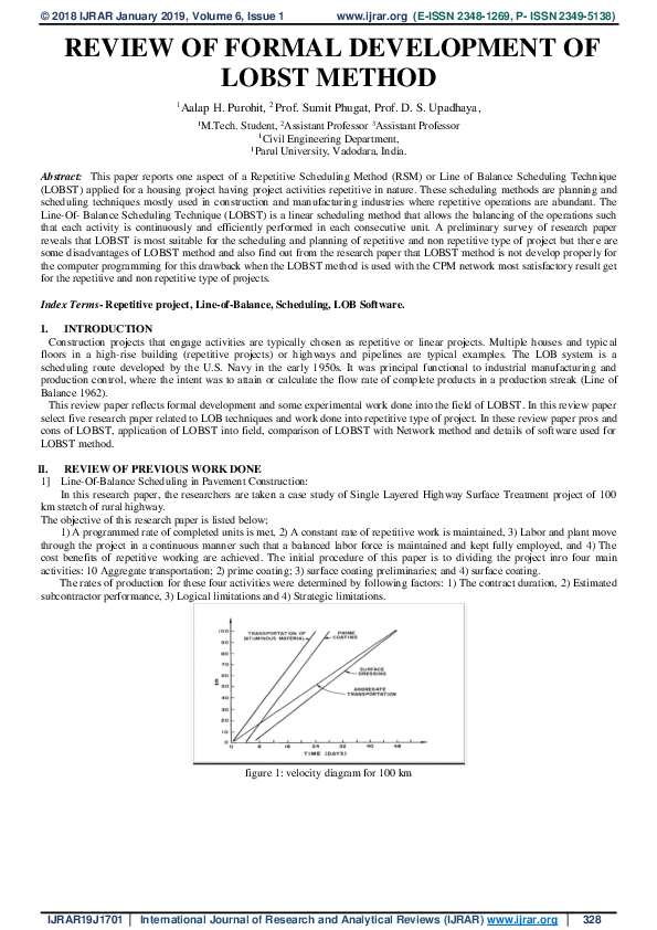 (PDF) REVIEW OF FORMAL DEVELOPMENT OF LOBST METHOD