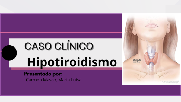 (PDF) CASO Clínico (hipotiroidismo)