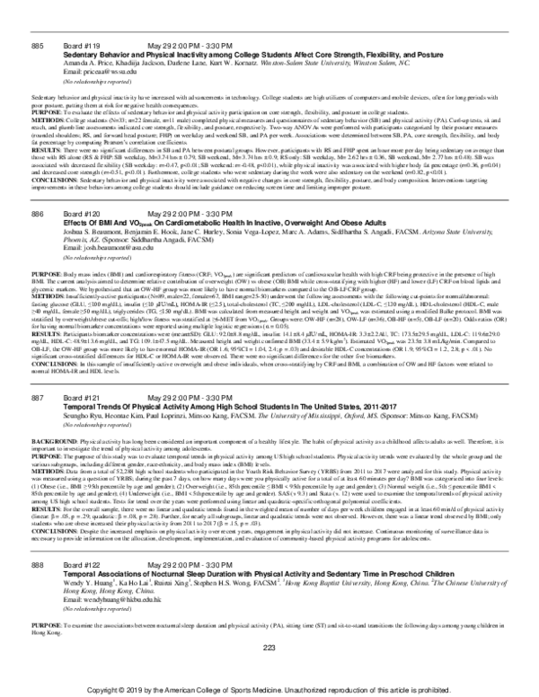 (PDF) Sedentary Behavior and Physical Inactivity among College Students ...