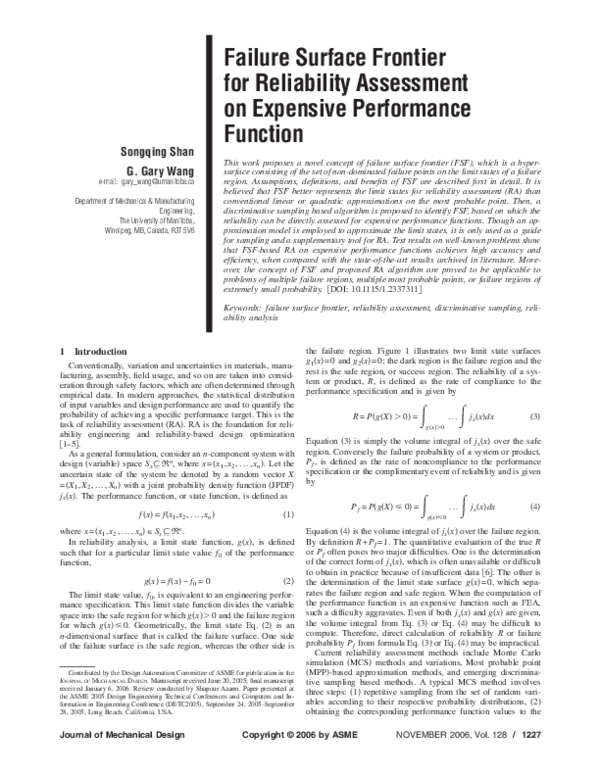 (PDF) Failure Surface Frontier for Reliability Assessment on Expensive ...