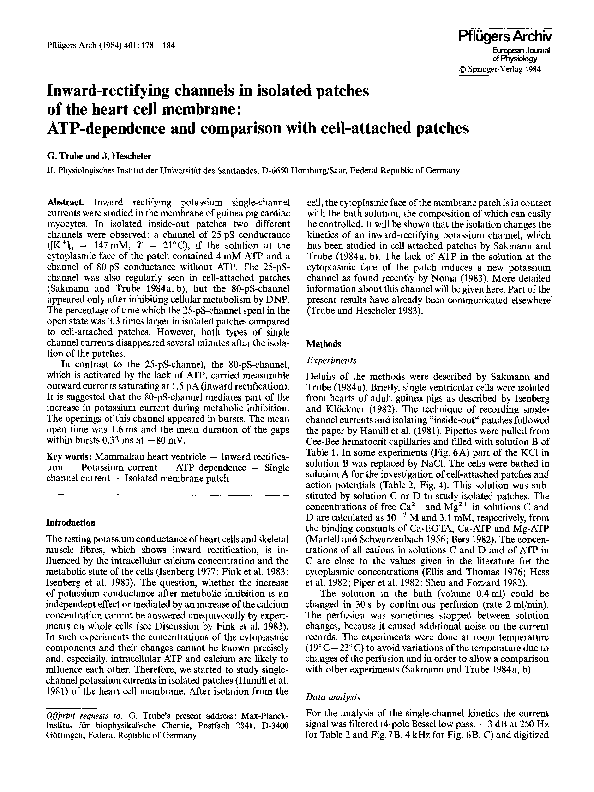 (PDF) Inward-rectifying channels in isolated patches of the heart cell ...